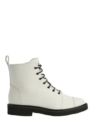 GIUSEPPE ZANOTTI Thora Lace-up Boots - White
