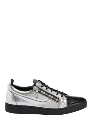 GIUSEPPE ZANOTTI Frankie Double-zip Low-top Sneakers - Multicolour