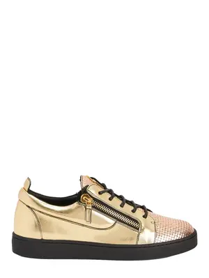 GIUSEPPE ZANOTTI Frankie Double-zip Low-top Sneakers - Multicolour
