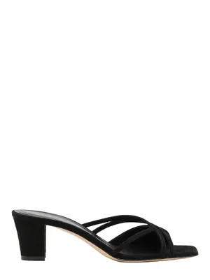ILIO SMERALDO Benedicte 50mm Calf-leather Sandals - Black