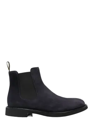 DOUCAL'S Almond-toe Suede Chelsea Boots - Blue