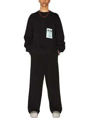 AMBUSH Pass-patch Cotton Sweatshirt - Black