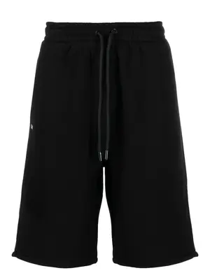 Off-White Organic Cotton Track Shorts - Black
