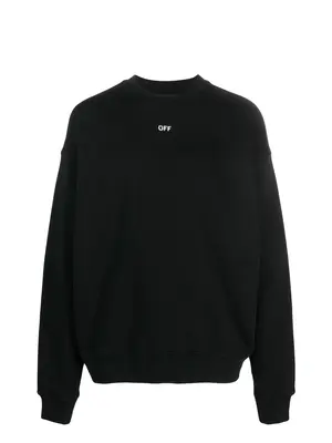 Off-White Logo-print Cotton T-shirt - Black