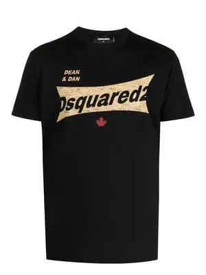 Dsquared2 Logo-print Cotton T-shirt - Black