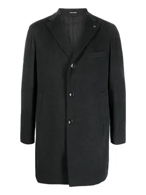 TAGLIATORE Tagliatore Single-Breasted Wool-Cashmere Coat