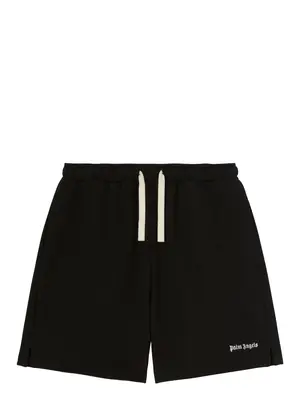 Palm Angels Embroidered Logo Track Shorts - Black