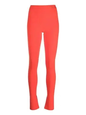Patrizia Pepe Logo Waistband Trousers - Orange