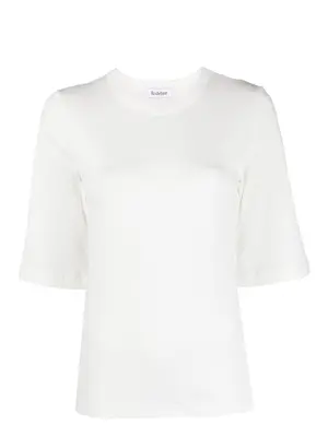 Rodebjer Fine-ribbed Organic Cotton T-shirt - White