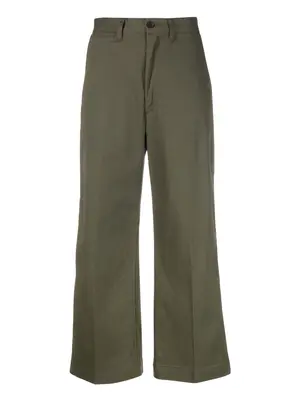 Polo Ralph Lauren High-waist Cropped Trousers - Green