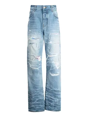 Amiri Distressed Loose-fit Jeans - Blue