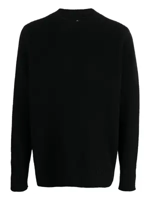 OAMC Logo-print Wool Jumper - Black