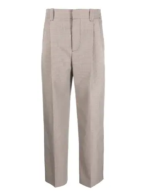 Marni Pleated Cropped Trousers - Neutrals
