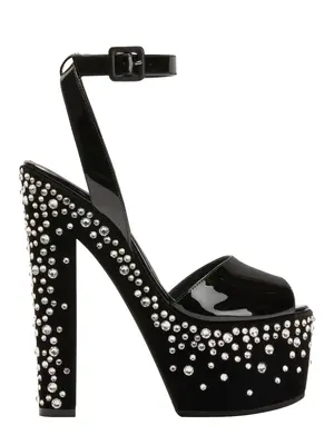 GIUSEPPE ZANOTTI Tarifa Jewel 170mm Platform Sandals - Black