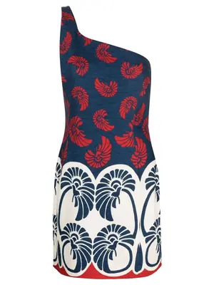LA DOUBLEJ La DoubleJ Palmetto Placee-Print Minidress