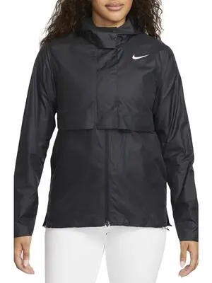 Nike Tour Water Repellent Hooded Golf Jacket - 010 Black/white