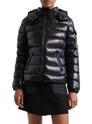 Moncler Moncler Bady Water-Resistant Down Puffer Jacket Dark Black