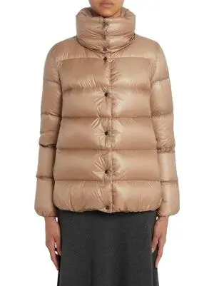 Moncler Cochevis Short Down Jacket - Brown