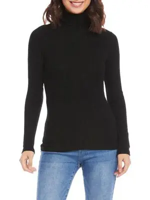 Fifteen Twenty FIFTEEN TWENTY Ribbed Turtleneck Top Black