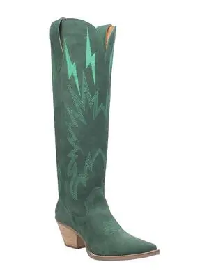 DINGO Thunder Road Cowboy Boots - Green