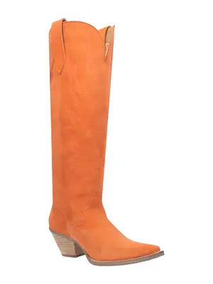 DINGO Dingo Thunder Road Cowboy Boots Orange