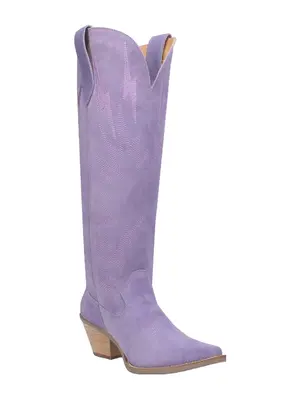 DINGO Dingo Thunder Road Cowboy Boots Periwinkle