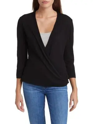 Tommy Bahama Addison Linen Blend Cardigan - Black