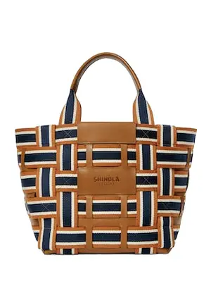 Shinola Shinola Bixby Basket Tote Tan And Navy