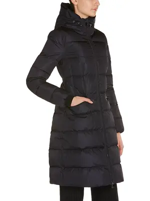 Moncler Avocette Long Down Coat - Black