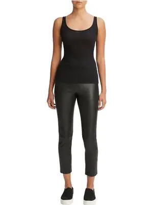 Vince Scoop Neck Tank - Black