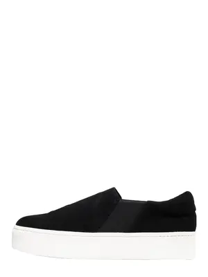 Vince Suede Platform Sneakers - Black