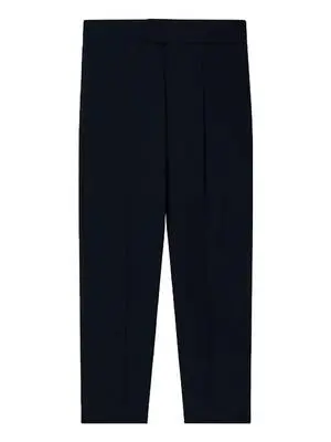 Giorgio Armani Pleated Wool Crêpe Trousers - Black
