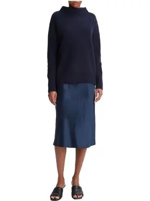 Vince Cashmere Funnel-neck Sweater - Black