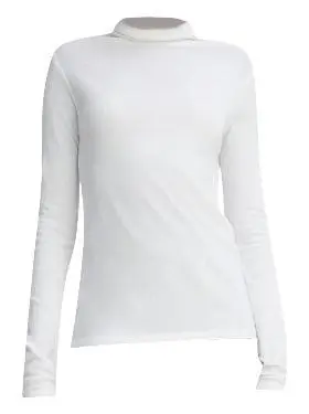 Vince Essential Long Sleeve Turtleneck - White