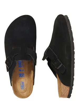 BIRKENSTOCK Boston Soft Footbed Clogs Black