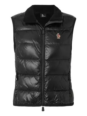 Moncler Quilted Ripstop Down Vest - Black