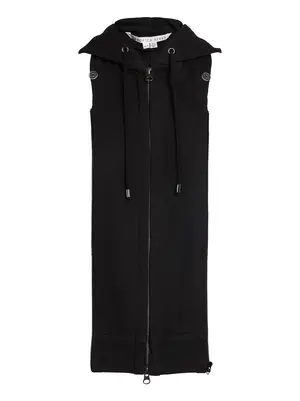 Veronica Beard Zip-up Hooded Dickey - Black