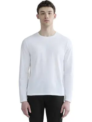 Everlane Essential Organic Long-sleeve Tshirt - White