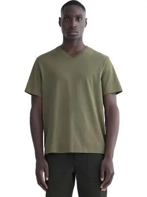 Everlane Essential Organic V-neck Tshirt - Kalamata