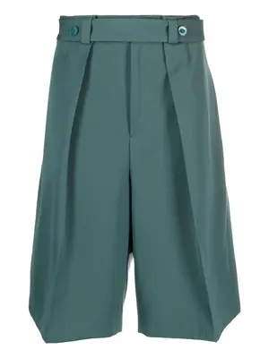 JIL SANDER Knee-length Belted Shorts - Green