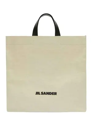 JIL SANDER Logo-print Tote Bag - Neutrals