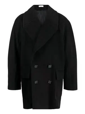 Alexander McQueen Double-breasted Tailored Coat - Black