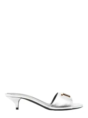 TOM FORD 50mm Logo-plaque Sandals - Silver