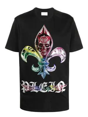 Philipp Plein Ss Chrome Round-neck T-shirt - Black