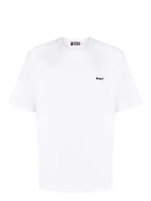A BATHING APE Logo-patch Cotton T-shirt - White