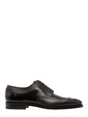 FERRAGAMO Western Style Derby Shoes - Brown