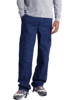 Carhartt Work In Progress Carhartt Work In Progress Cotton Ripstop Cargo Pants Air Force Blue Rinsed
