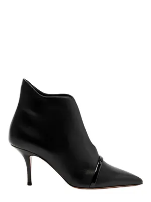 MALONE SOULIERS Cora 70 Leather Ankle Boots - Black