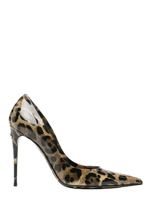 Dolce & Gabbana X Kim 110mm Leopard-print Pumps - Brown