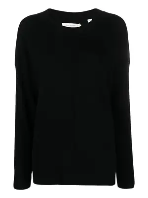 Chinti & Parker Long-sleeve Fine-knit Sweater - Black
